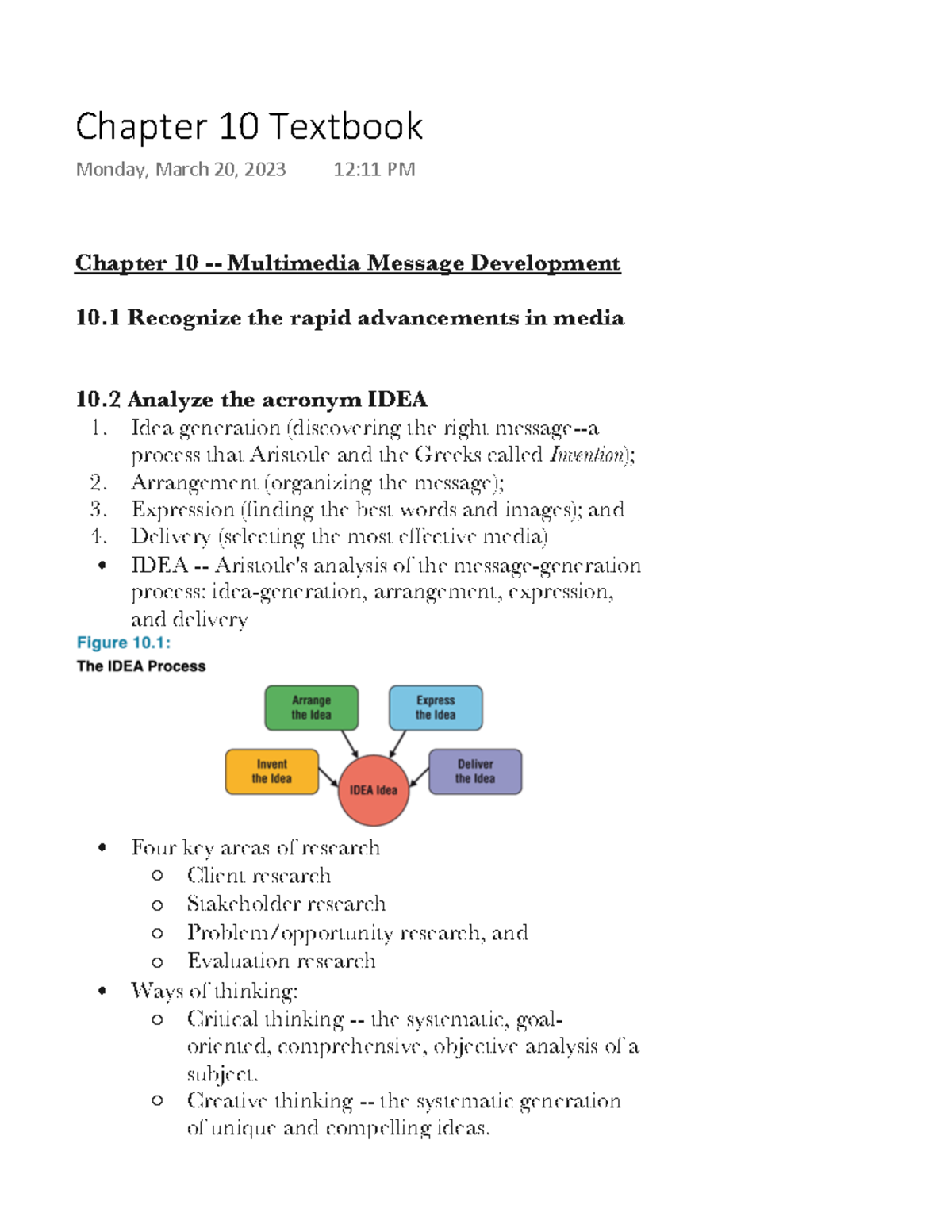 Chapter 10 Textbook - Chapter 10 - Multimedia Message Development 10 ...