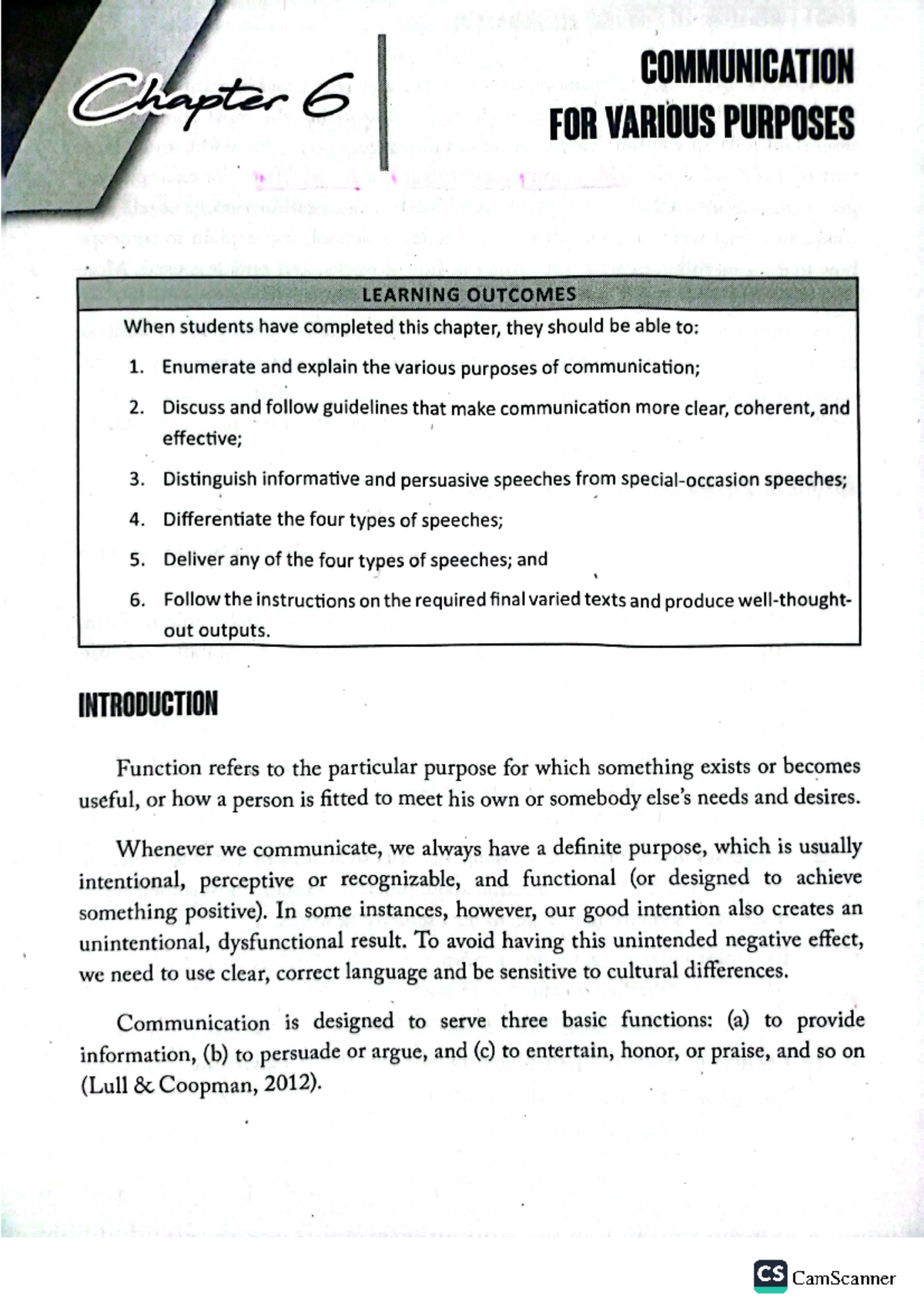 Communication for various purposes - Management Accounting - Studocu