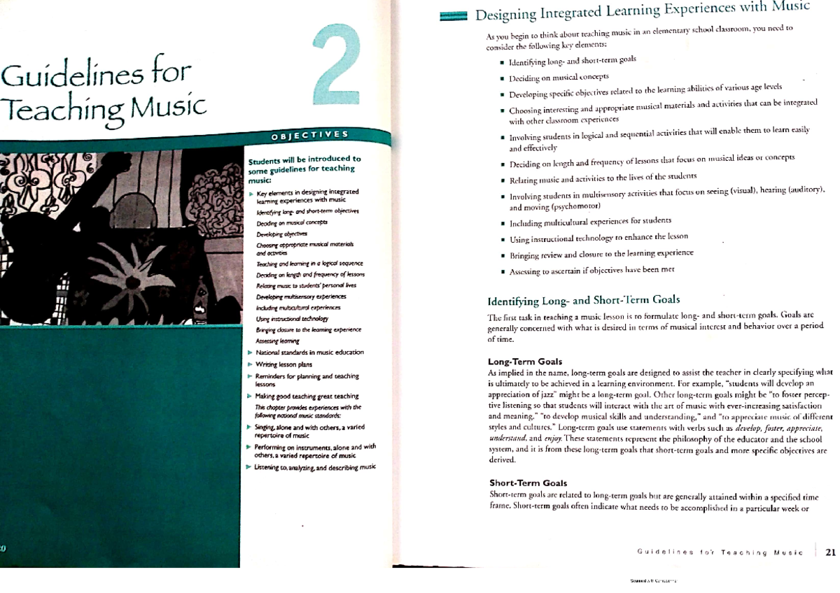 Music,Lesson 2- teaching music to elementary graders - Education - Studocu