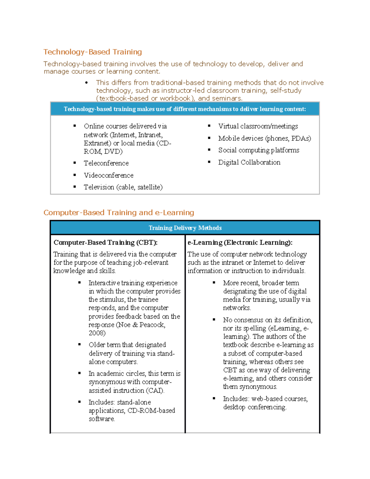 EDUC240 - Lesson 10 - Technology-Based Training Technology-based ...