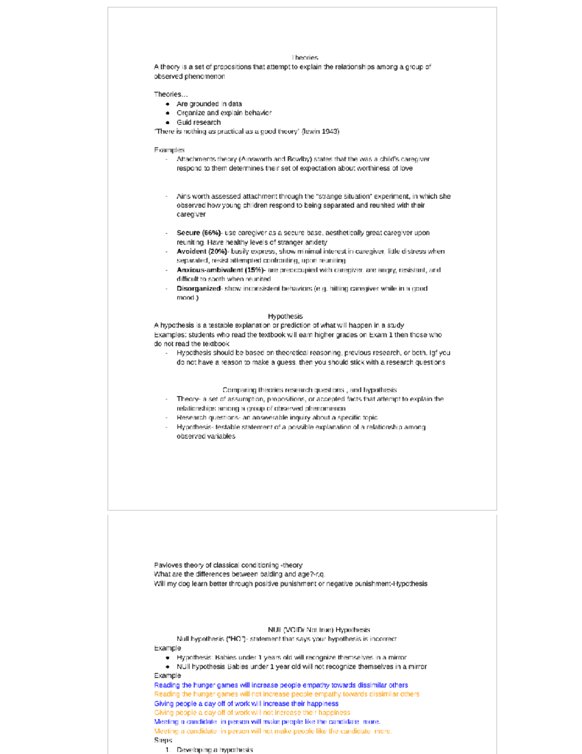 Theories - FN 263 - Studocu