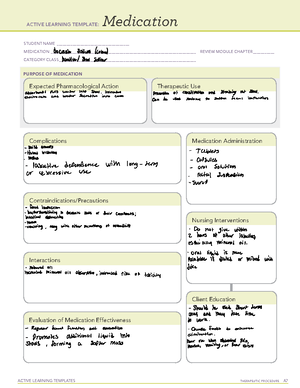 Active Learning Template medication (32) Copy - ACTIVE LEARNING ...