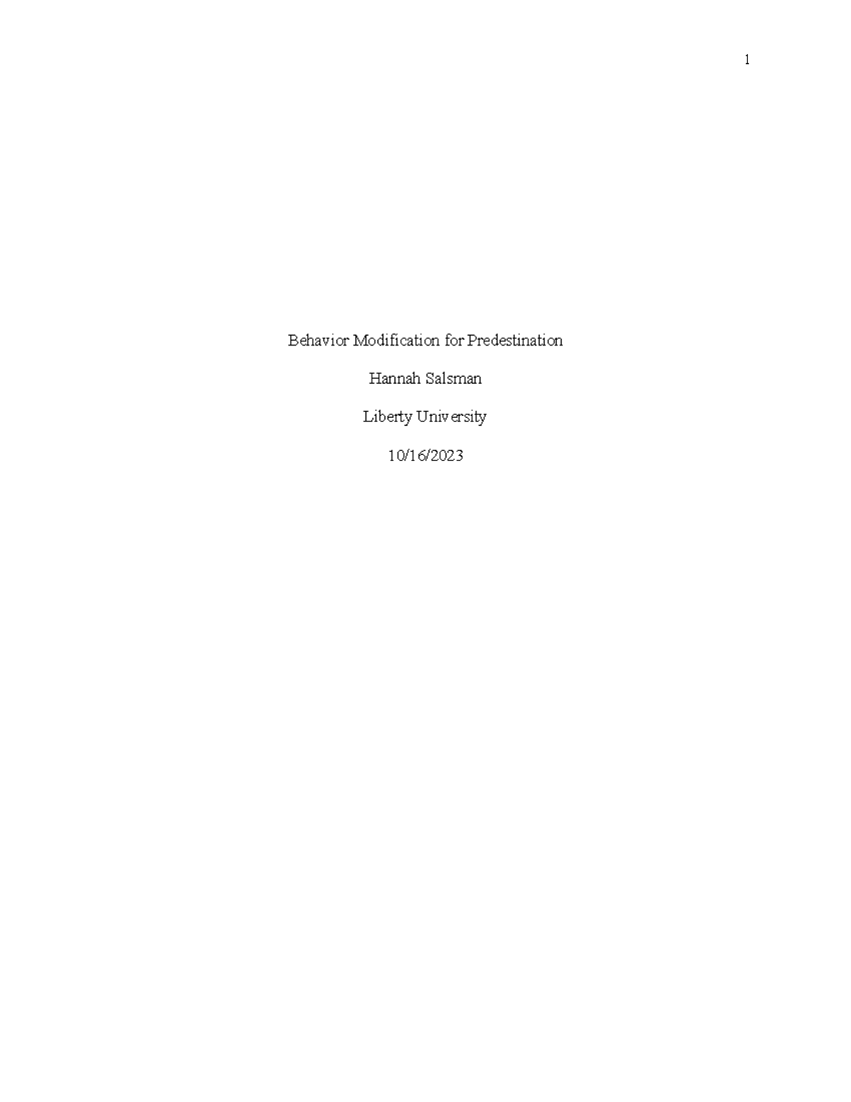 Behavior Modification Project Research Paper Example - Behavior ...