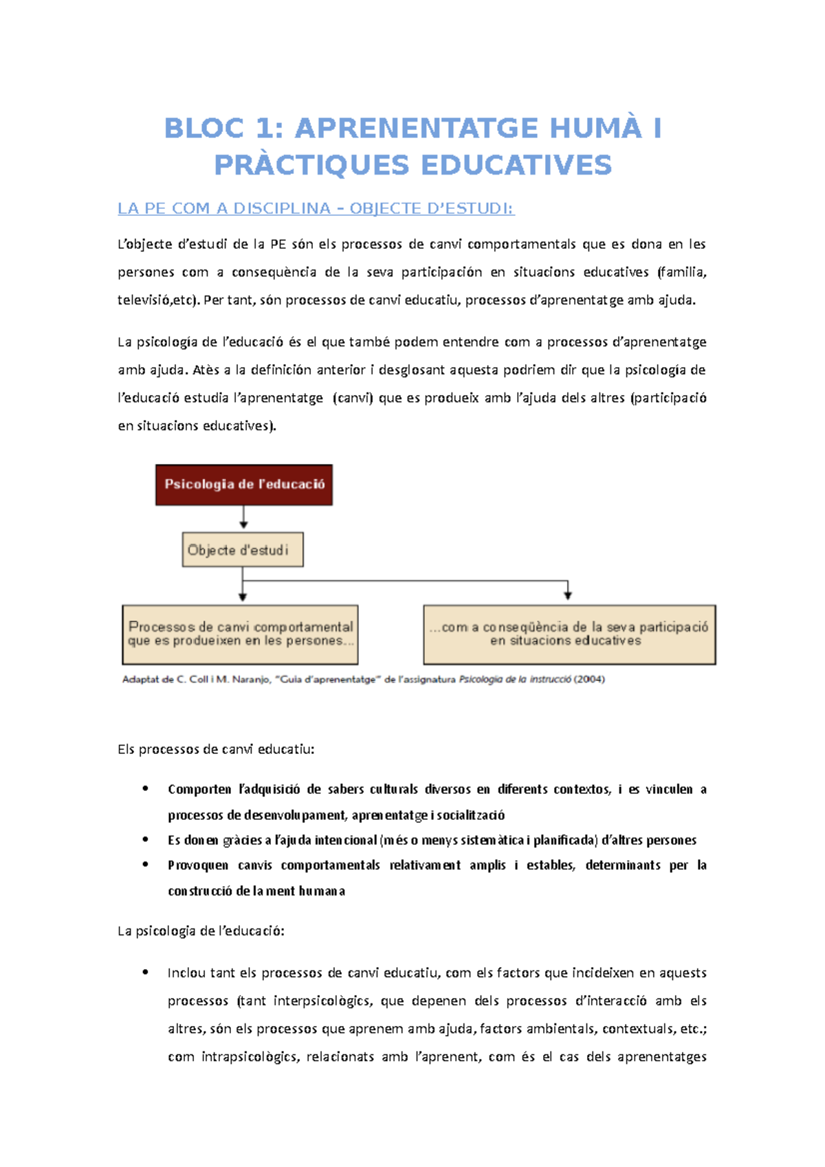 BLOC 1 - Teoria - muy buenos apuntes para aprobar el examen - BLOC 1 ...