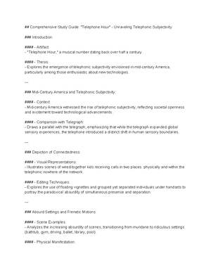 Notes 2:10 - Summary History of Media and Communications - Summary ...