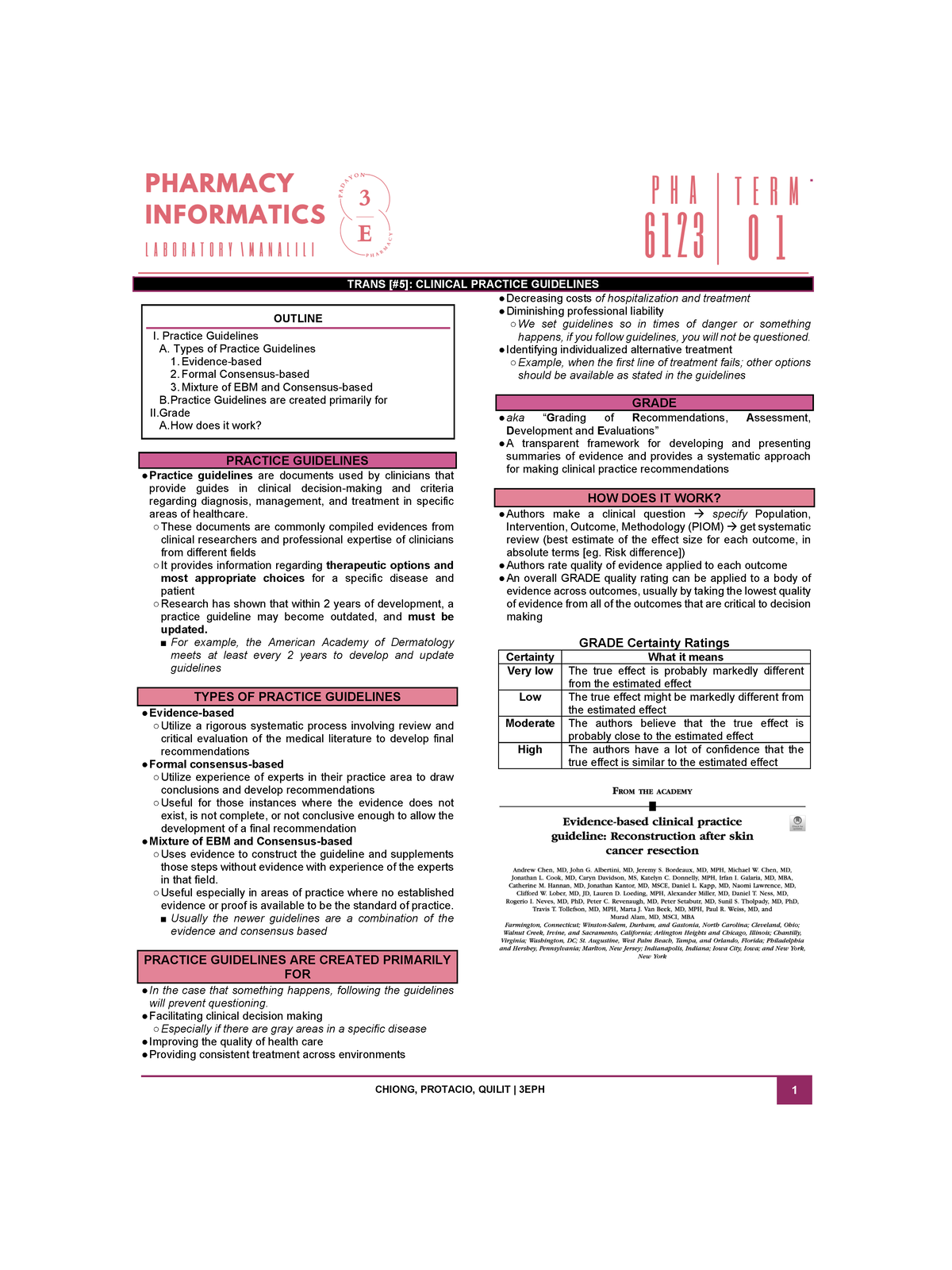 Cdn - Good reviewer - TRANS [#5]: CLINICAL PRACTICE GUIDELINES TRANS ...