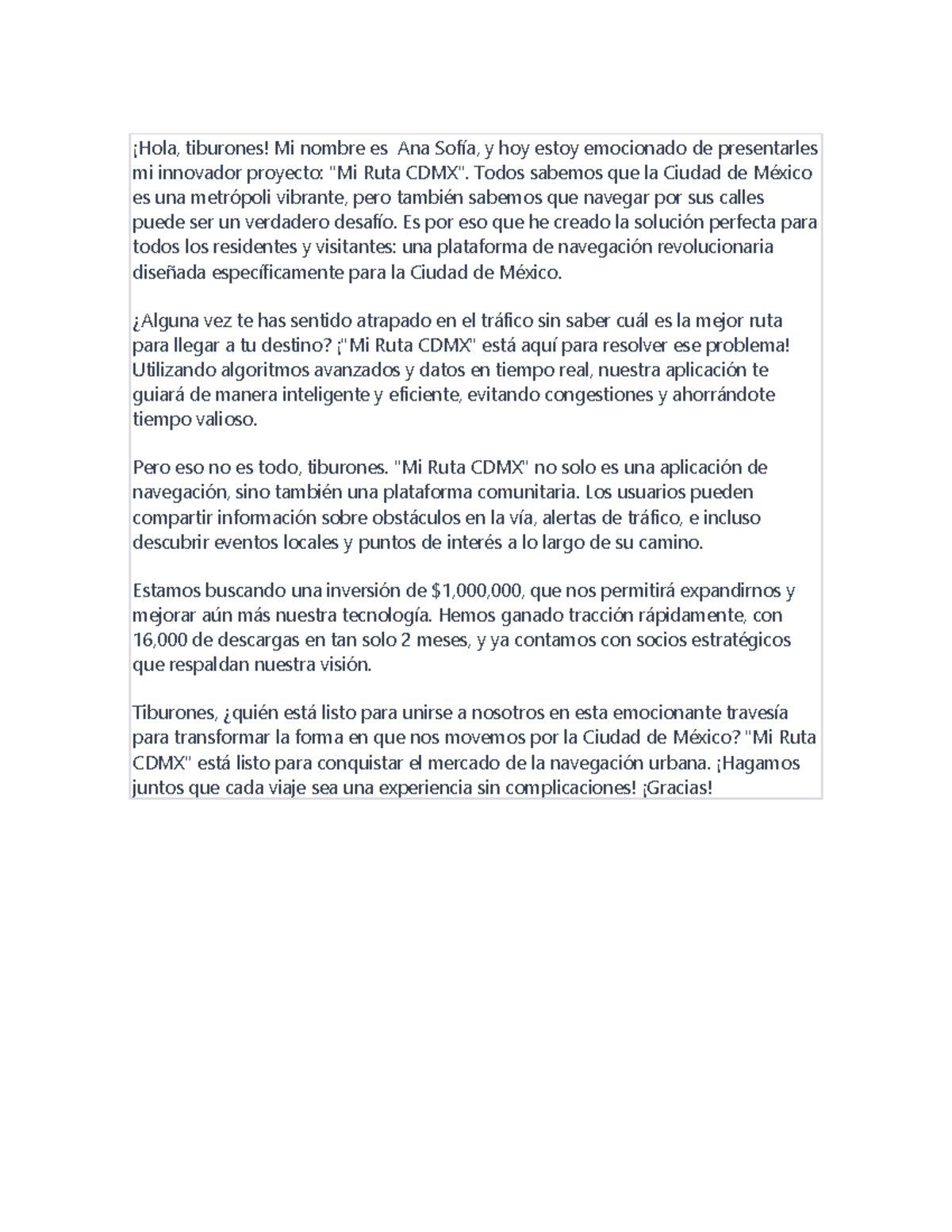 Sharkie - nada - ¡Hola, tiburones! Mi nombre es Ana Sofía, y hoy estoy ...