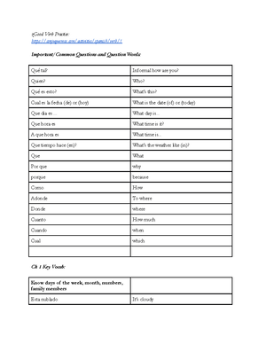 Exam #2 Review - Notes and terms for exam #2, Studying and preparation ...