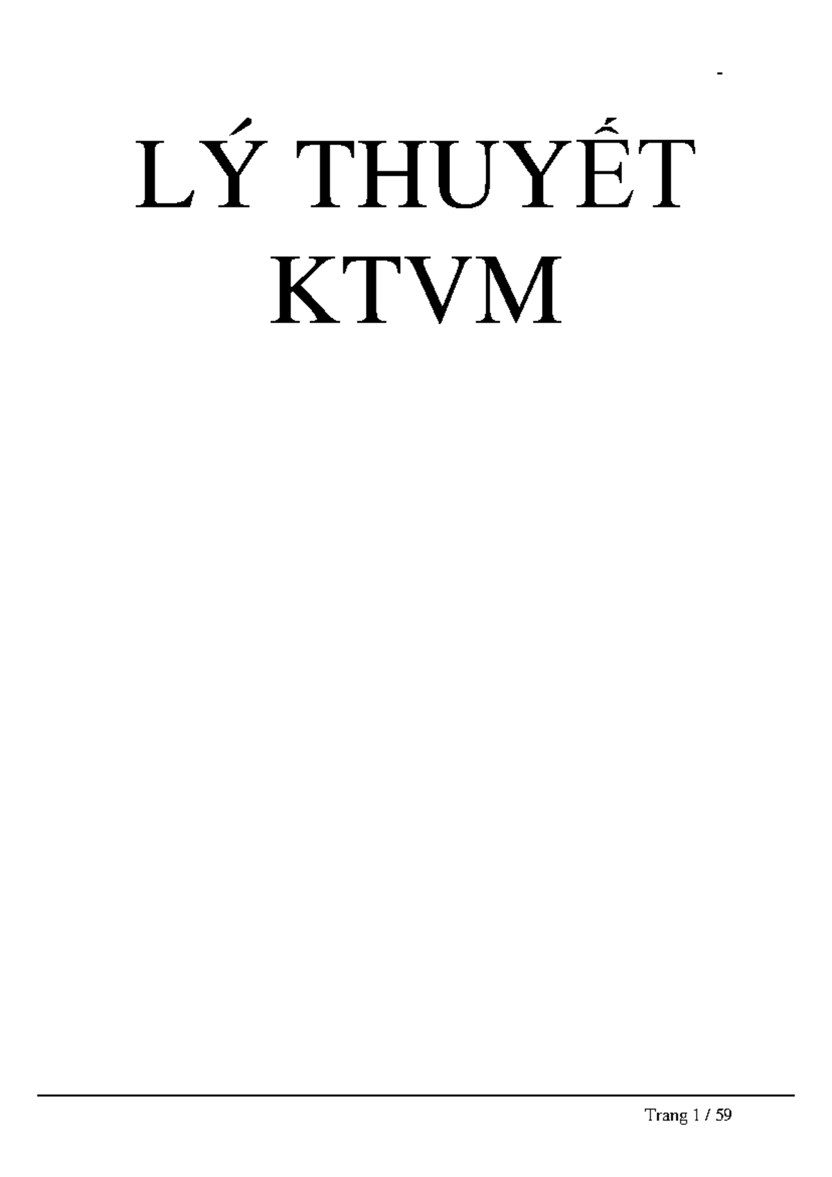 Ktvm ly thuyet - LÝ THUYẾT KTVM Dặn dò: Tất cả 100% nội dung học tập và ...