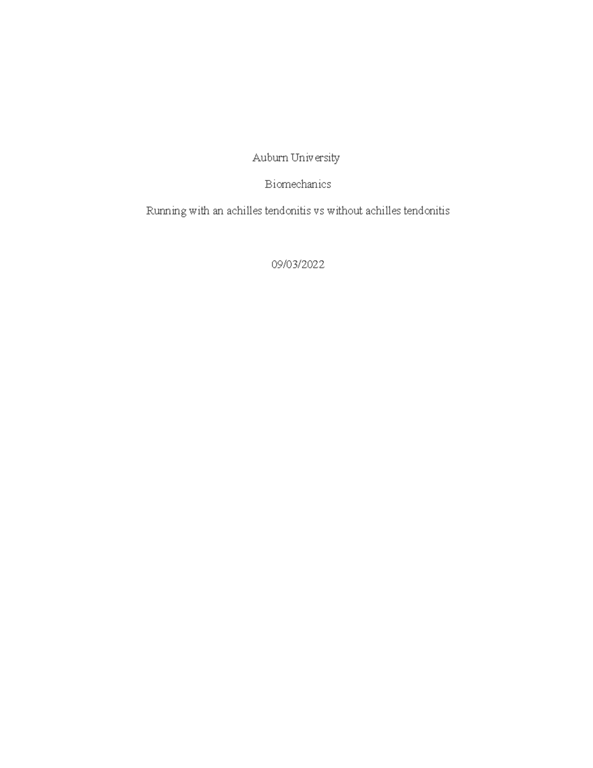 Lab 1 - Biomechanics Lab #1 Anthony Fava - Auburn University ...