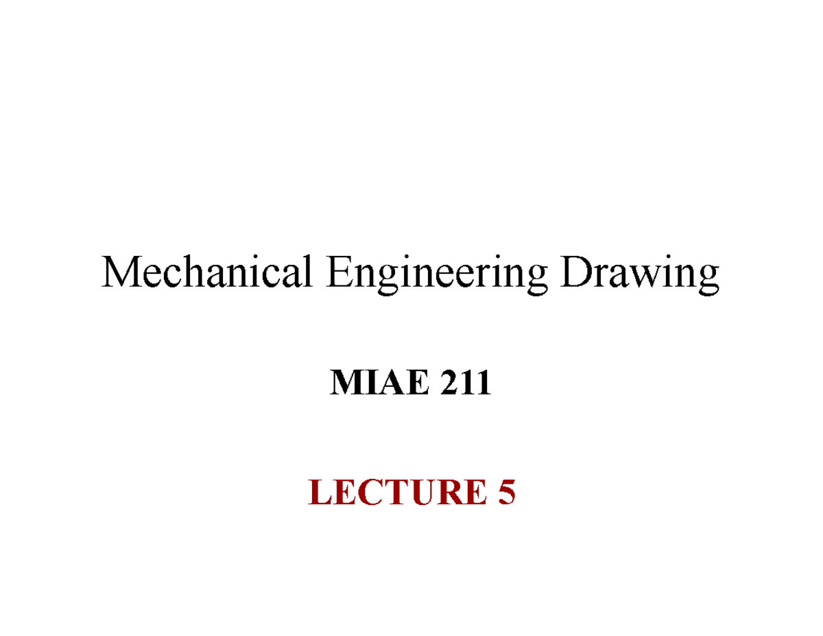 Lecture M 211 5-F21 - MIAE Powerpoint with all the descriptive geometry ...