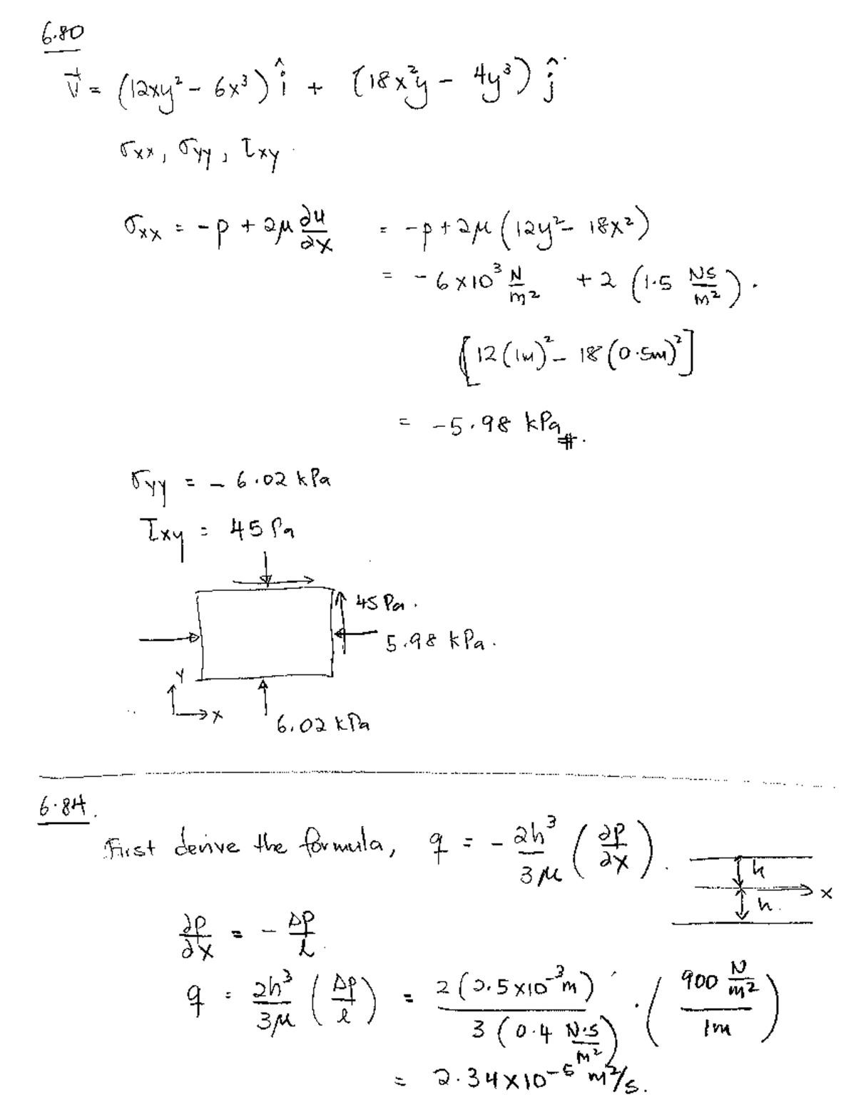 Chapter 6 - Tutorial Material - 6 i (12xy2. 6x3) i (18xy 4ya) Txx, 6yy ...