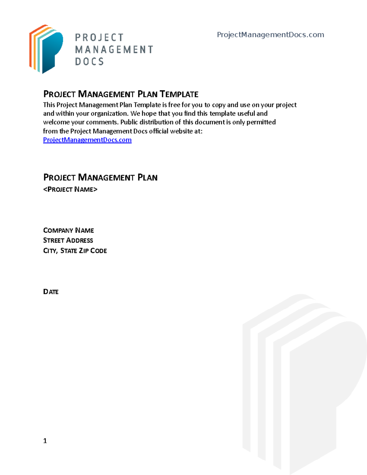 PMP- Format-2 - Lecture notes 1-10 - PROJECT MANAGEMENT PLAN TEMPLATE ...