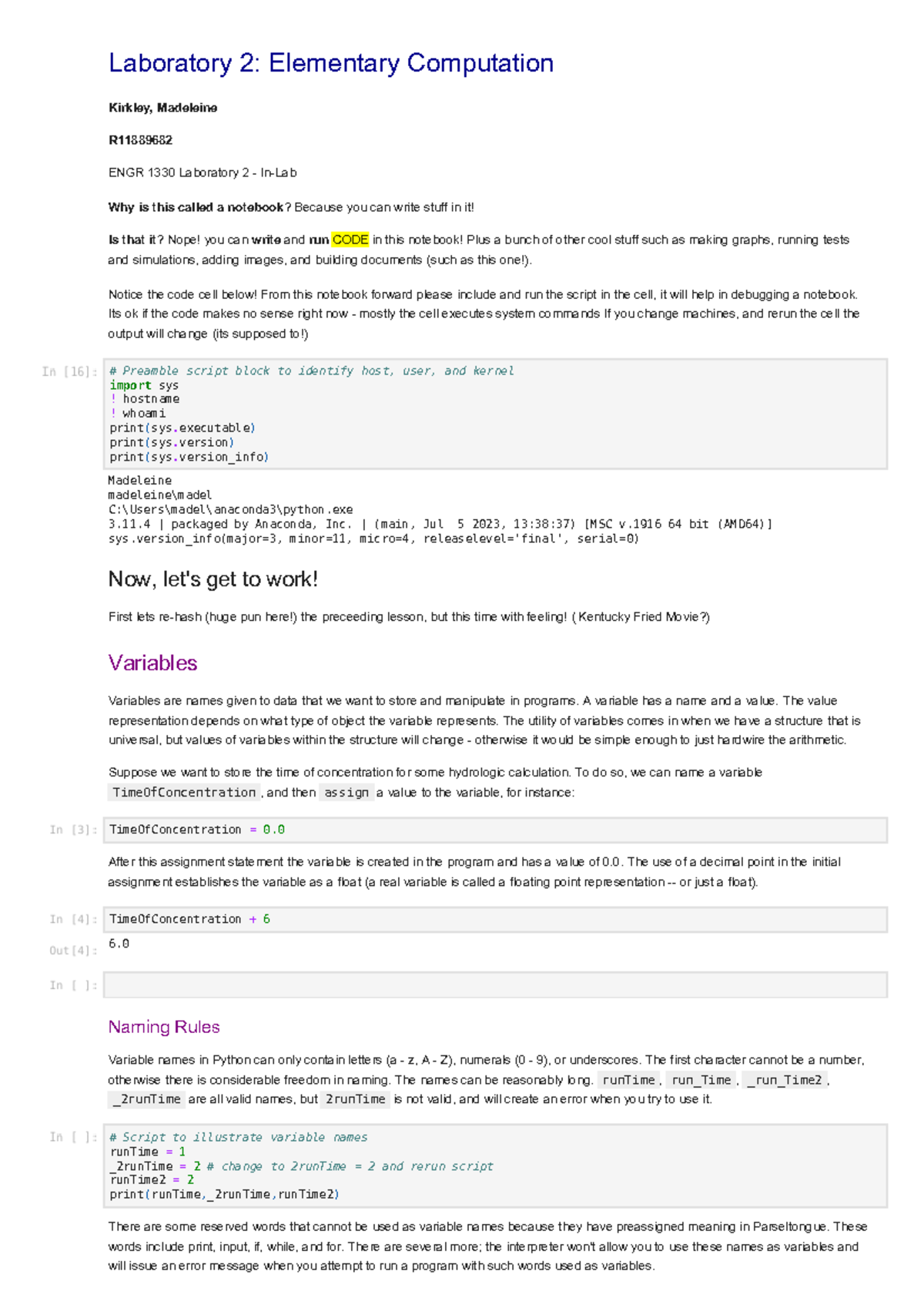 Lab02 - lab - Laboratory 2: Elementary Computation Kirkley, Madeleine R ...