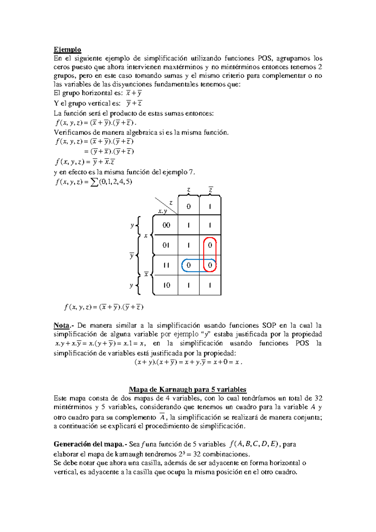 Agebra booleana 3 - ...... - Ejemplo En el siguiente ejemplo de ...