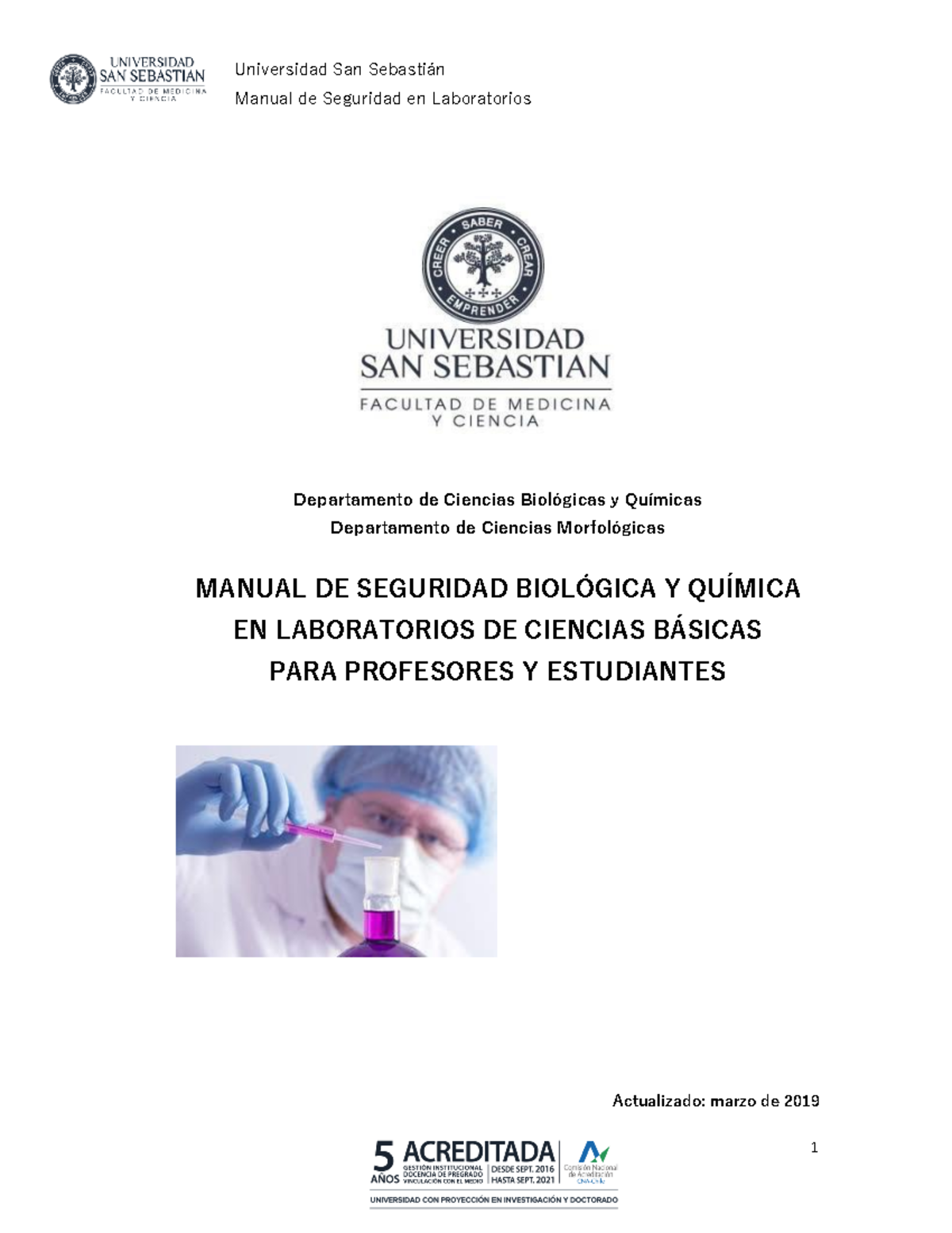 2.5. Manual Seguridad Laboratorio 2019 - Manual de Seguridad en Laboratorios Departamento de ...