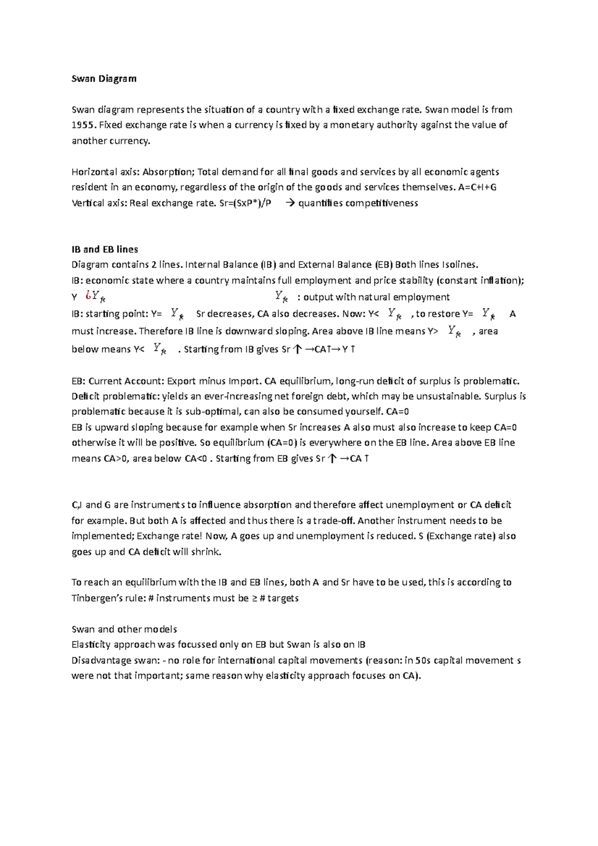 Swan Diagram presentatie - Swan Diagram Swan diagram represents the ...