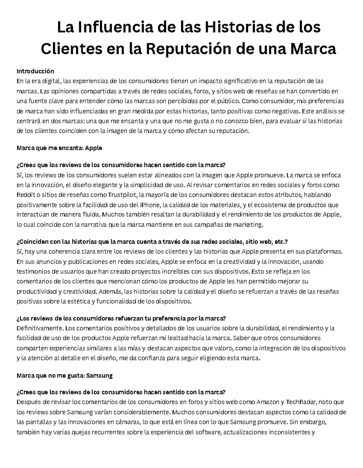 A1 solucionar blackboard - La Influencia de las Historias de los ...