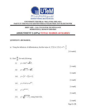 Tutorial 4 mathematics - Engineering Mathematics - Studocu