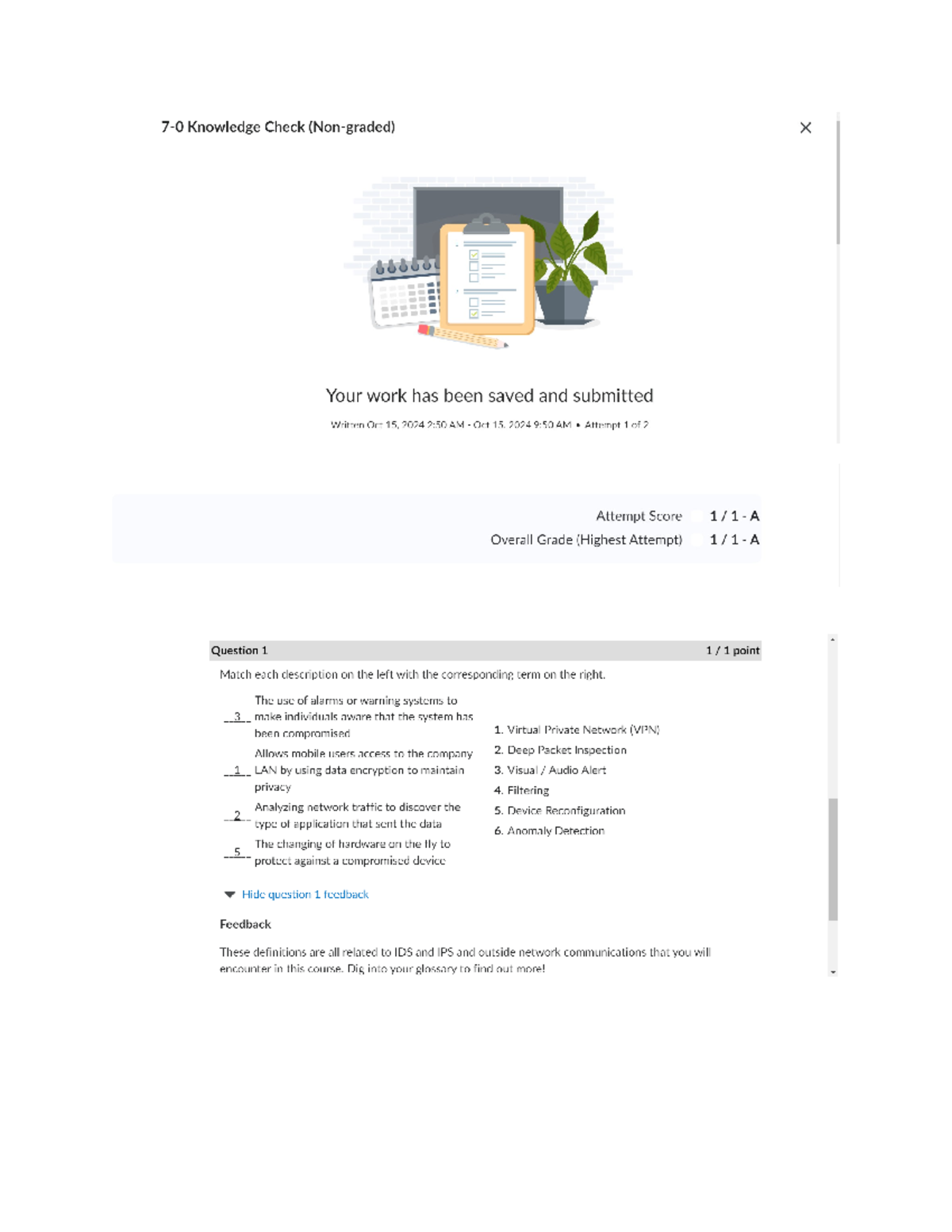 CYB-220 7-0 Knowledge Check (Non-graded) - Knowledge Check X Your work ...