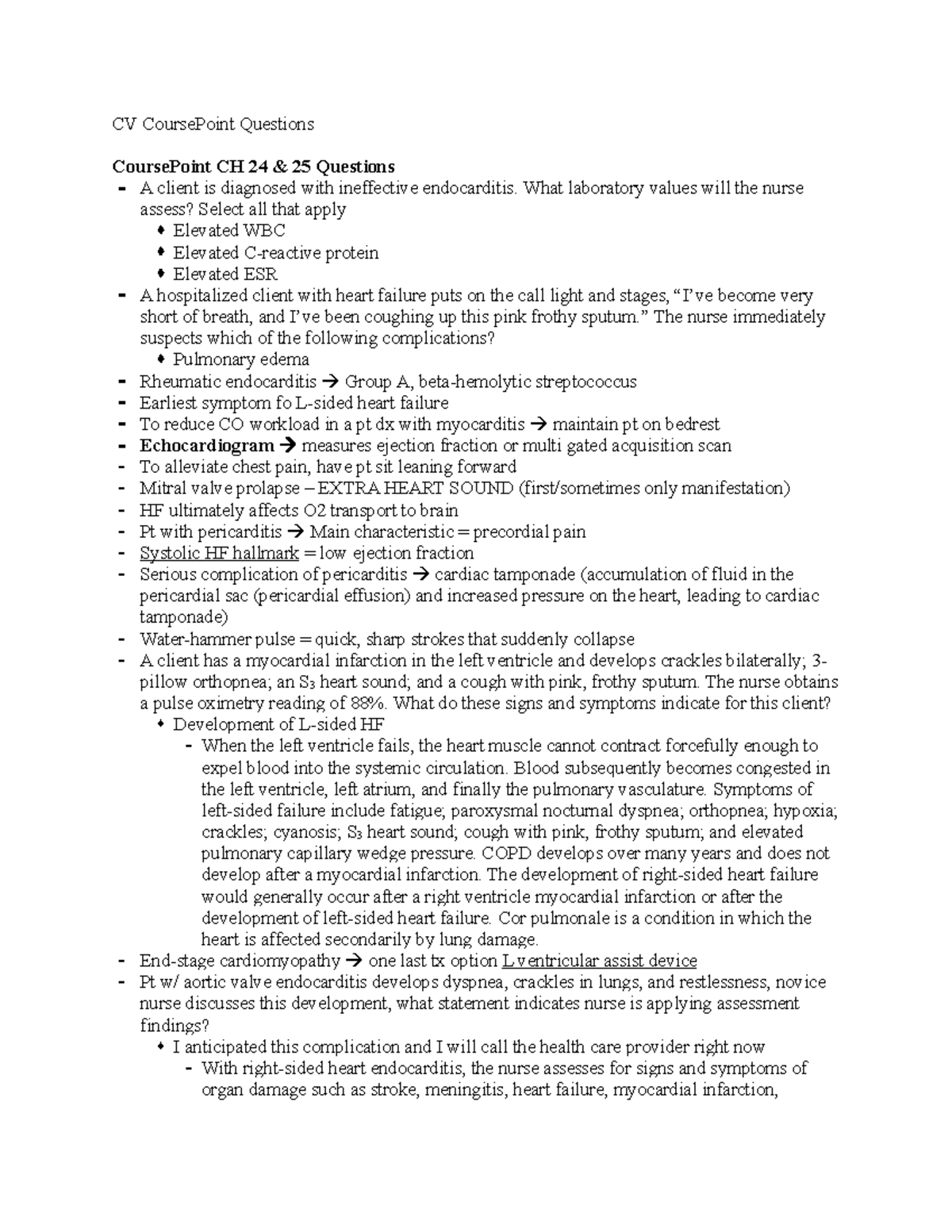 CV Course Point Questions - CV CoursePoint Questions CoursePoint CH 24 ...