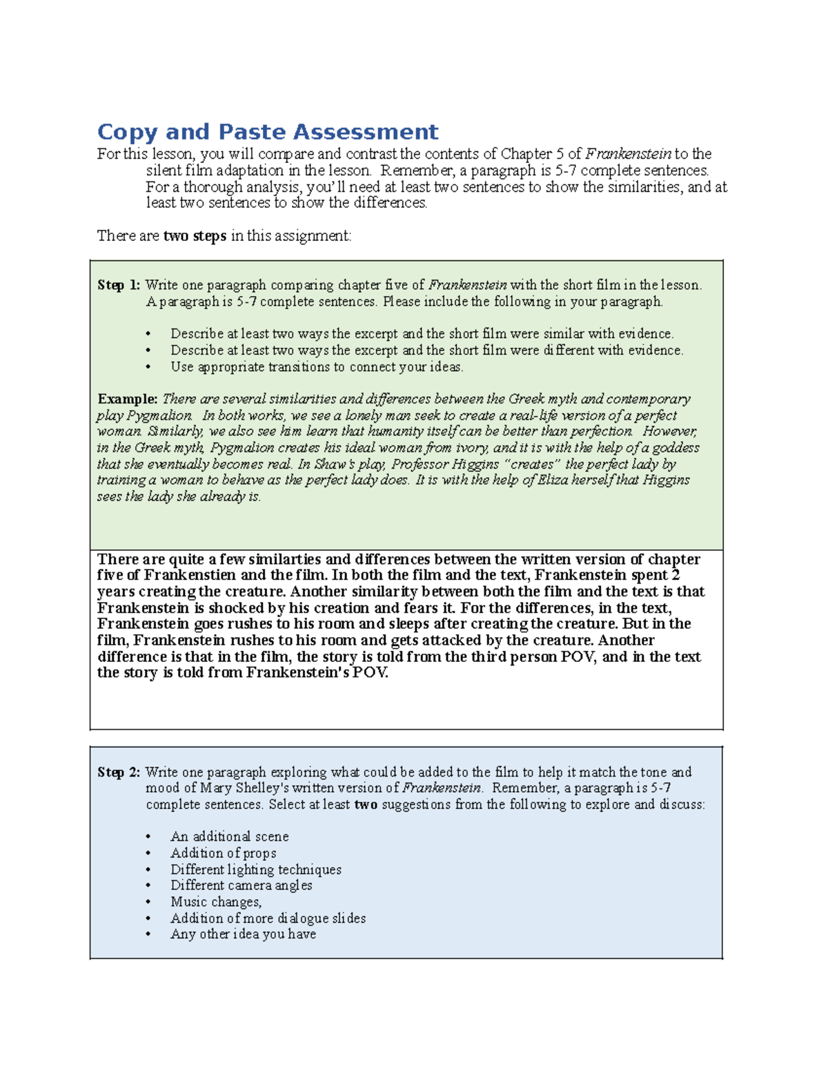 sfddfsdsfsddsvvvvvvv - Copy and Paste Assessment For this lesson, you ...
