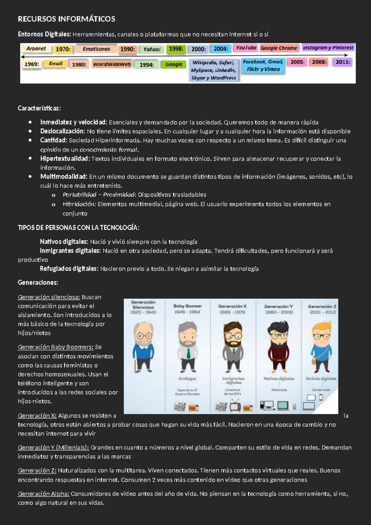 Recursos Informáticos - Resumen corto - RECURSOS INFORMÁTICOS Entornos ...