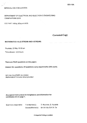 Sample 1 - Practice Aero MAT - IC Aero/EEE Mathematics Aptitude Test ...
