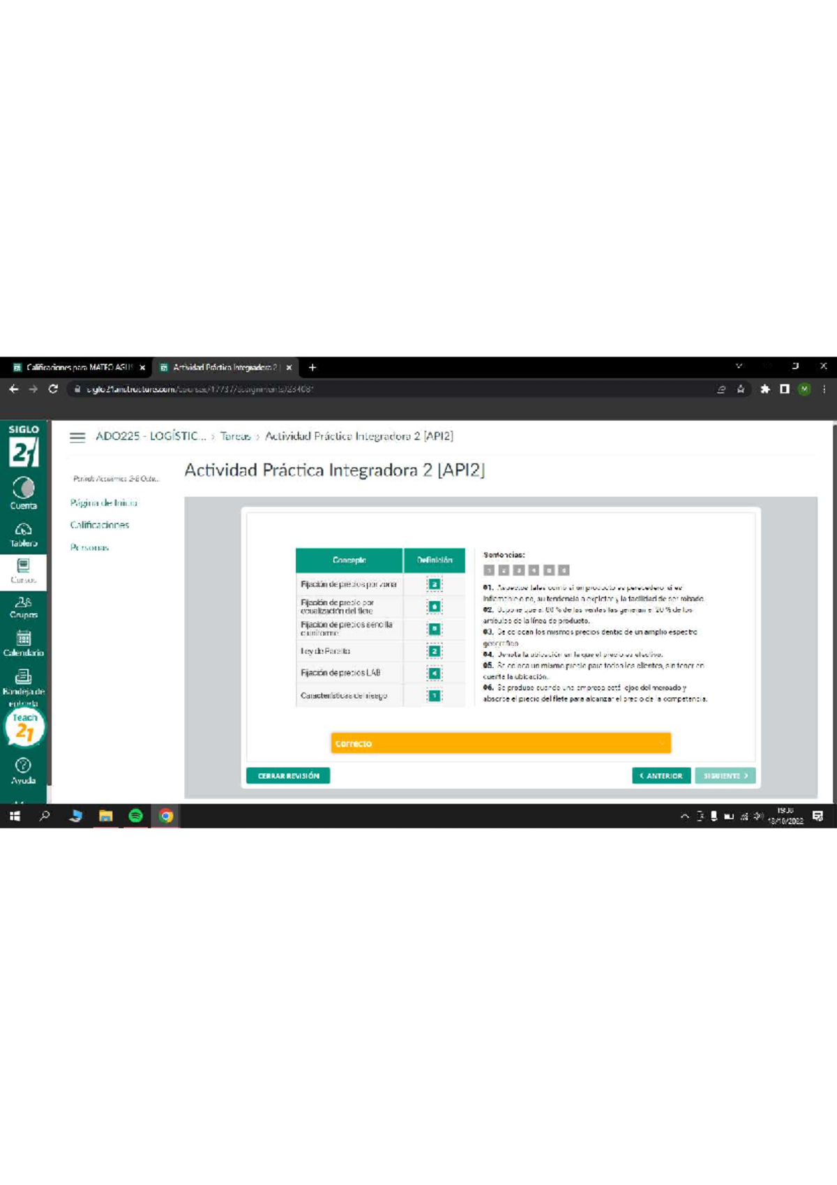 API 2 Logistica - Logística - Studocu