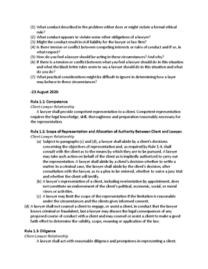 PR outline - PR OUTLINE INTRODUCTION The Legal Profession & Admission to the Bar (1-12, 14-15 ...