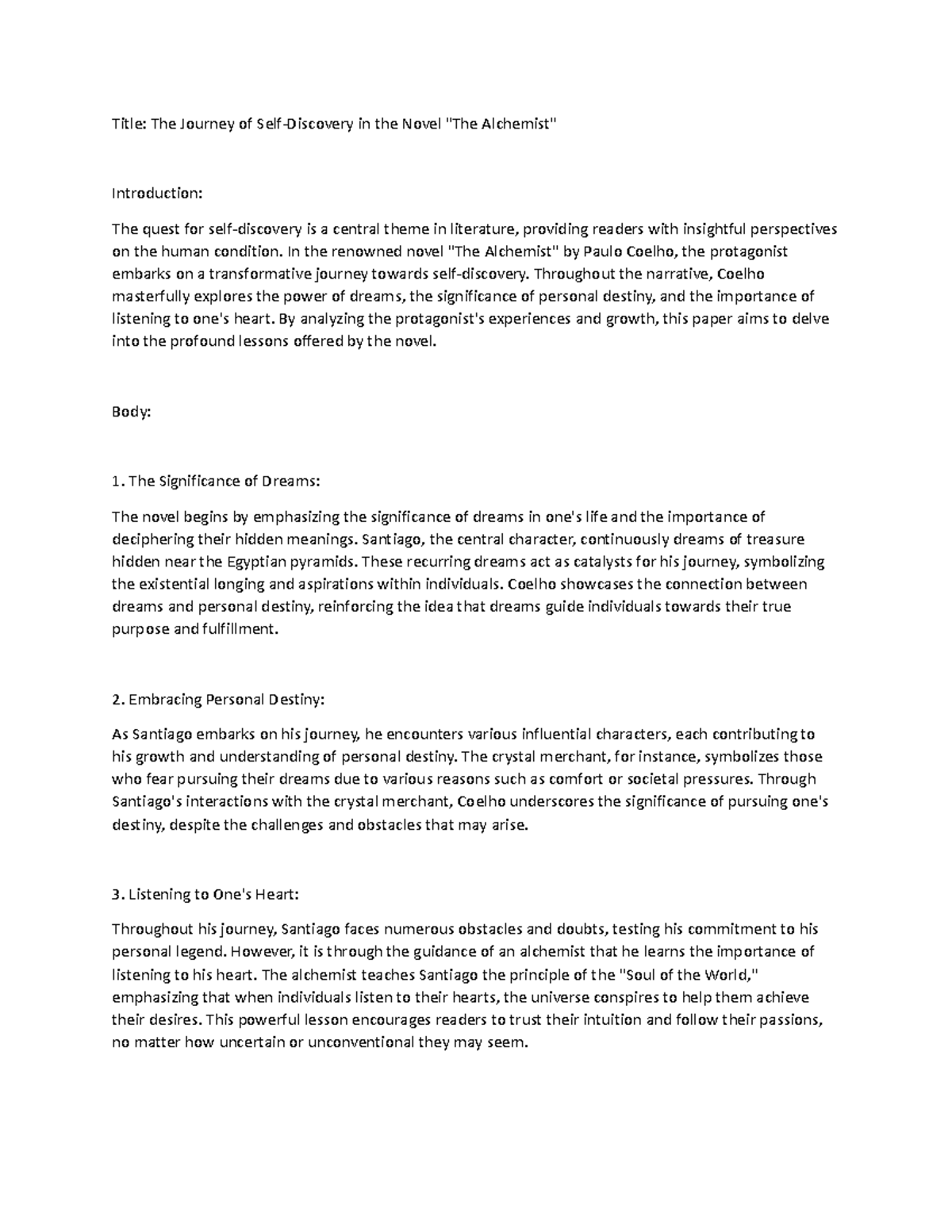 Document 2023-08-08T22 13 52 - Title: The Journey of Self-Discovery in ...