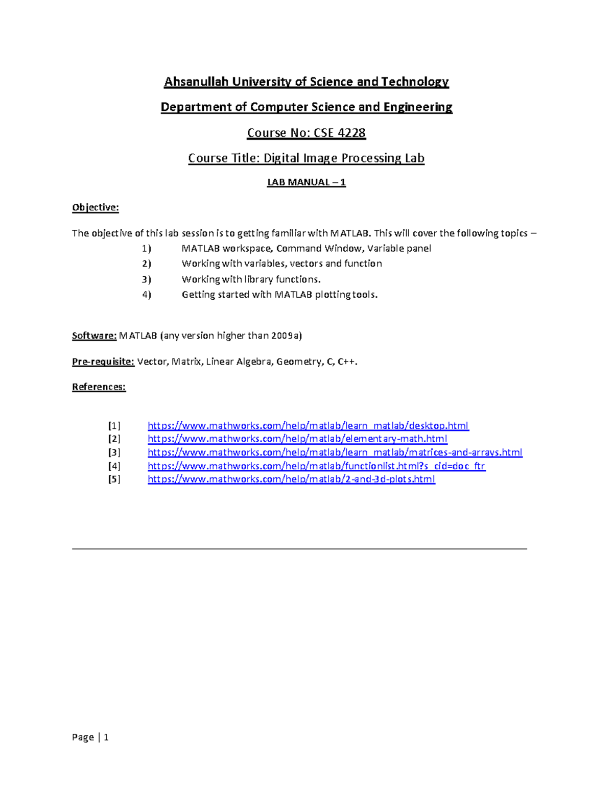 CSE4228-Lab Manual - Ahsanullah University of Science and Technology ...