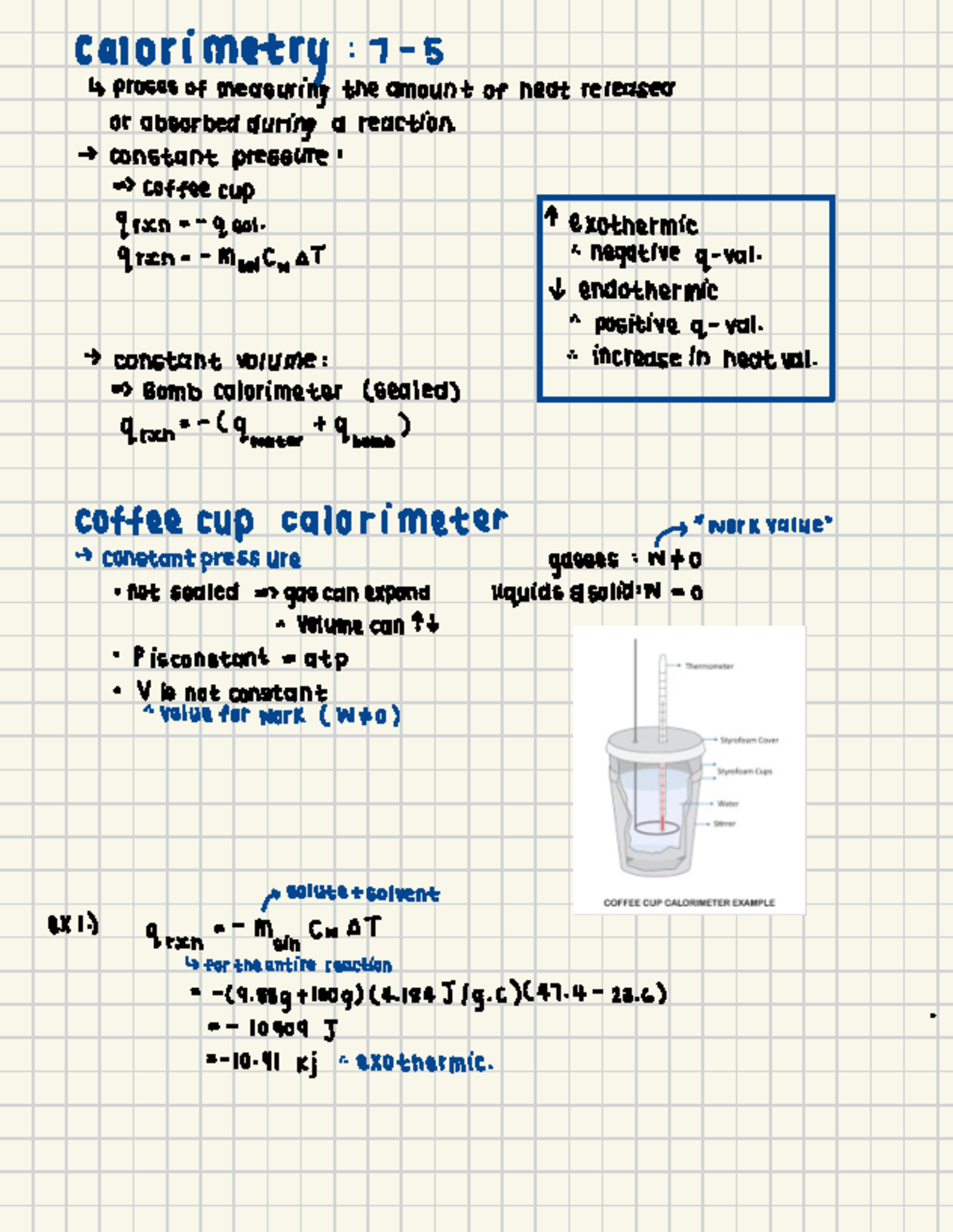 Theme 7-2 - Lecture notes - calorimetrc : 7 - 5 ( 4) proses of ...