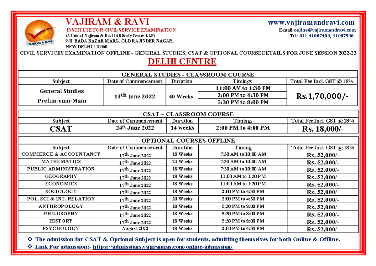 Upsc-classroom-online-courses-june-2023-vajiram-and-ravi - VAJIRAM ...