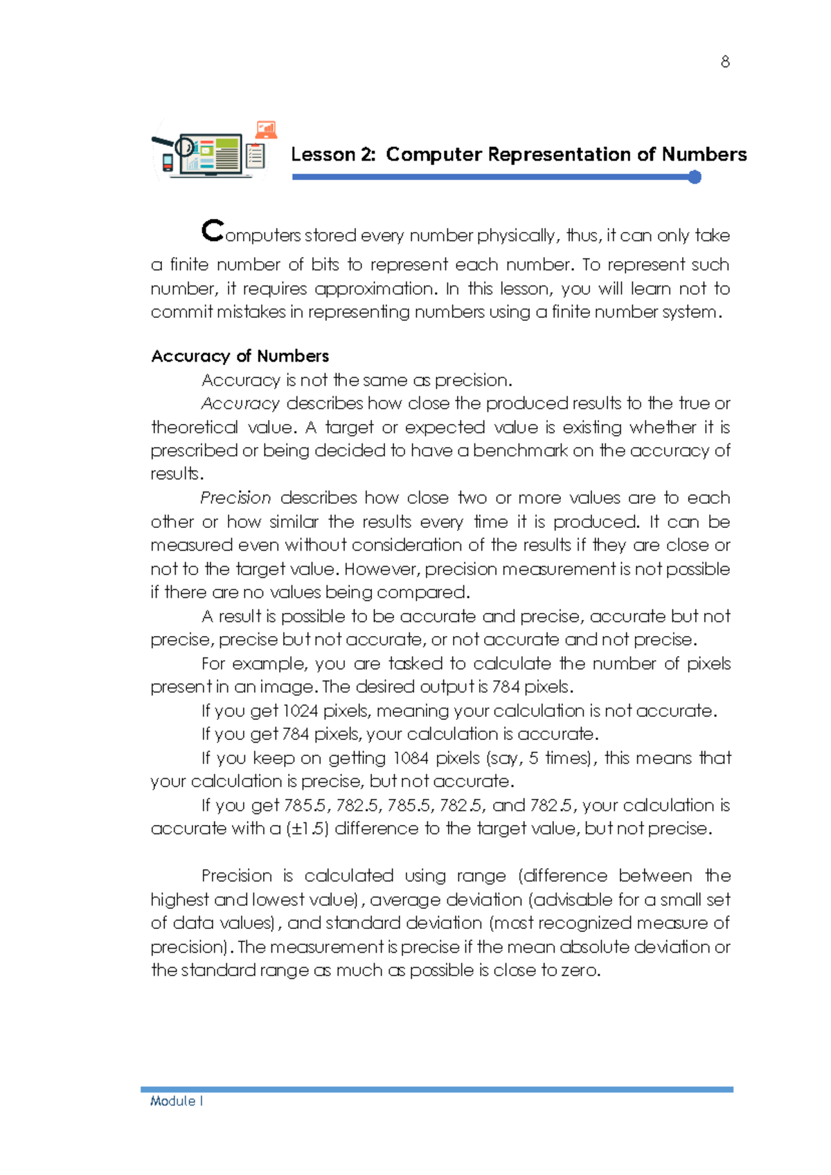 Lesson Two Basic Concepts Of Numerical Analysis Computers Stored Every Number Physically Thus