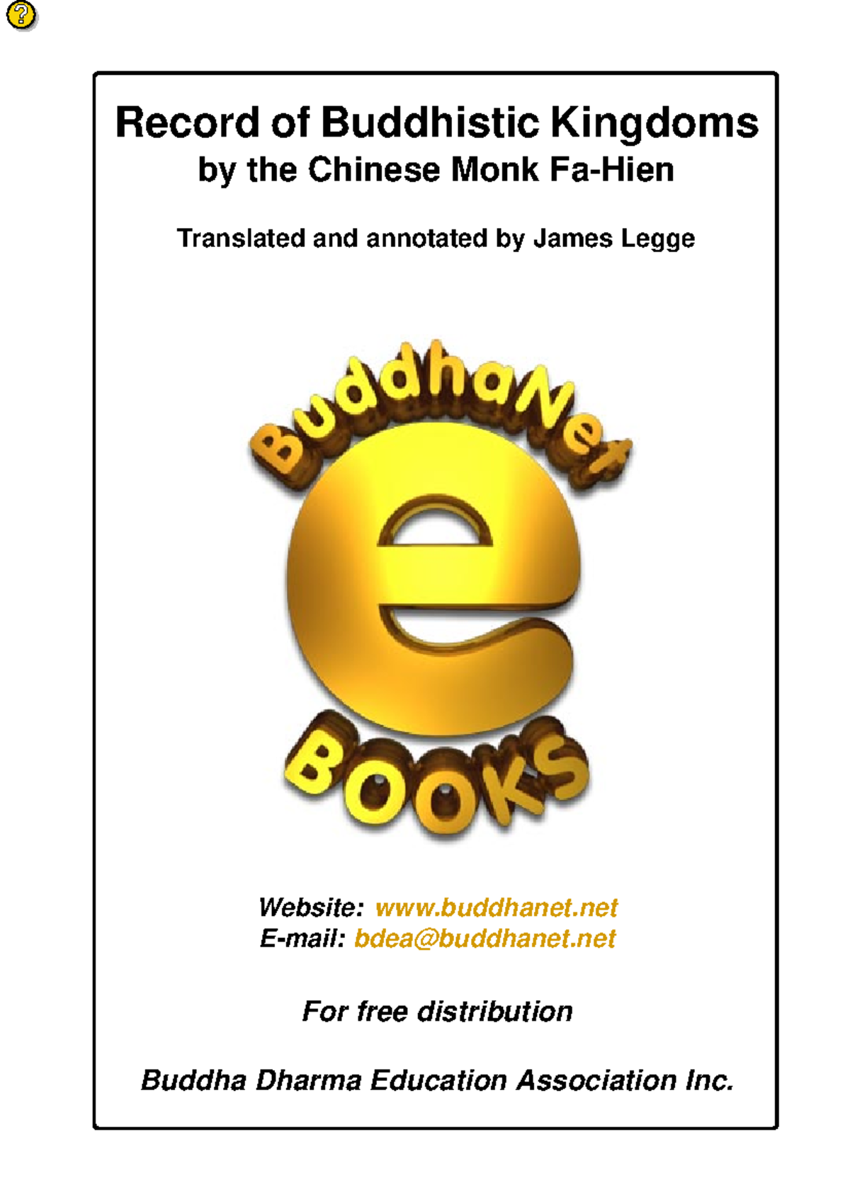 A Record of Buddhistic Kingdoms (Fa hien) - tr James Legge 2 - Website ...