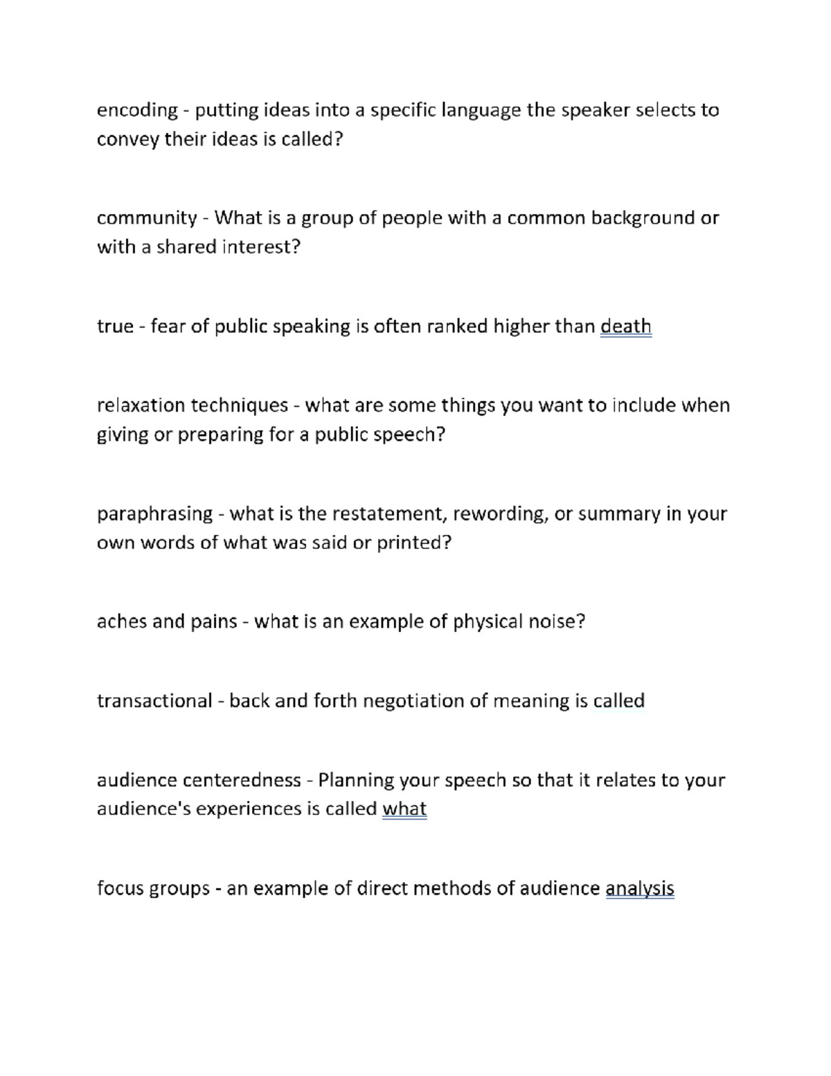 Public Speaking Midterm Page 1 Ca 110 Studocu