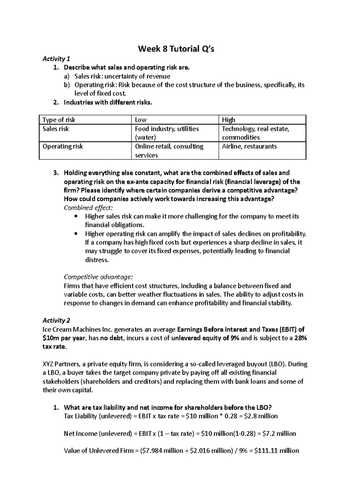 Week 8 Tutorial Q - COMM1170 - UNSW Sydney - Studocu