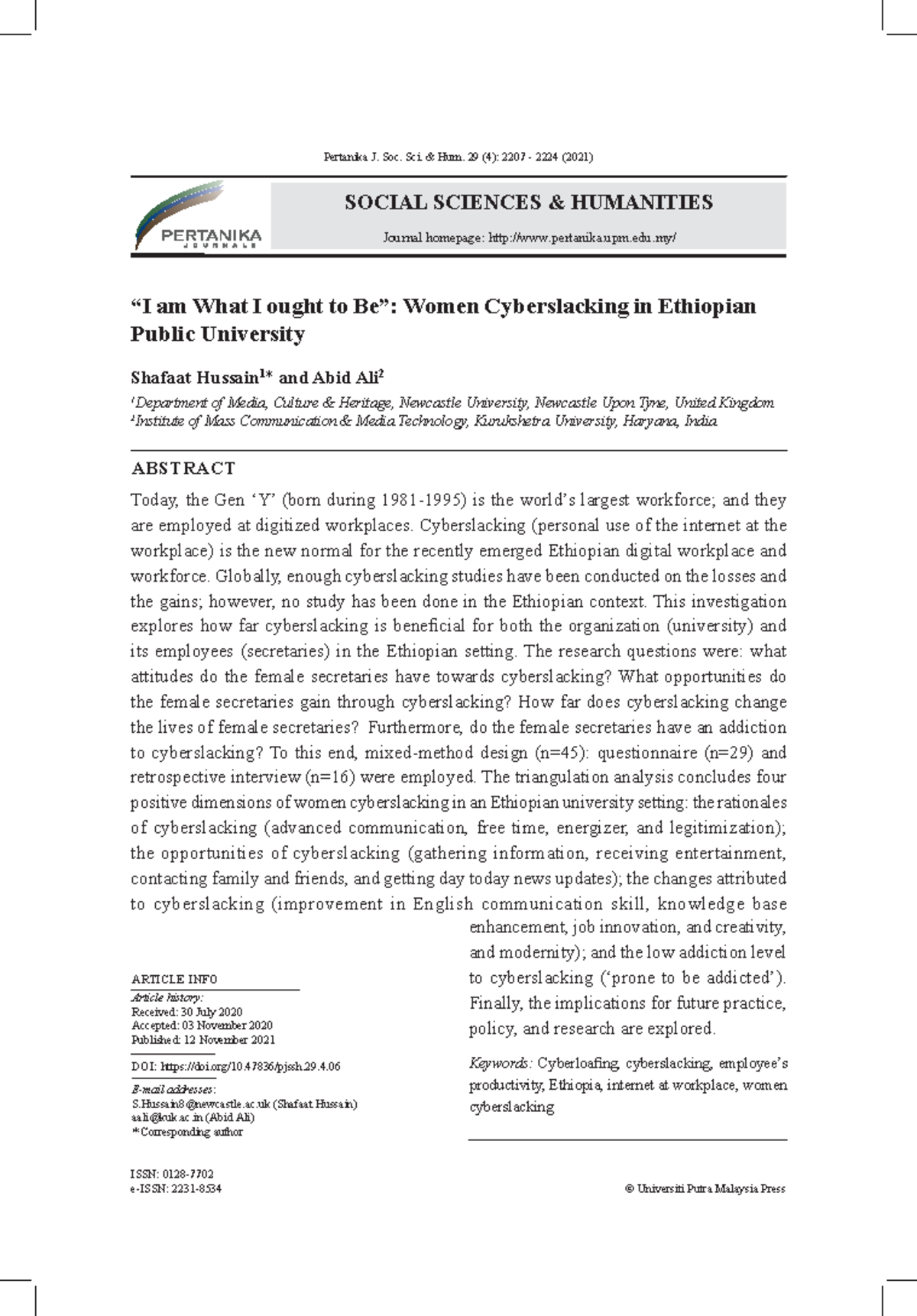 06 JSSH-6296-2020 - SUmmary report - Pertanika J. Soc. Sci. & Hum. 29 ...