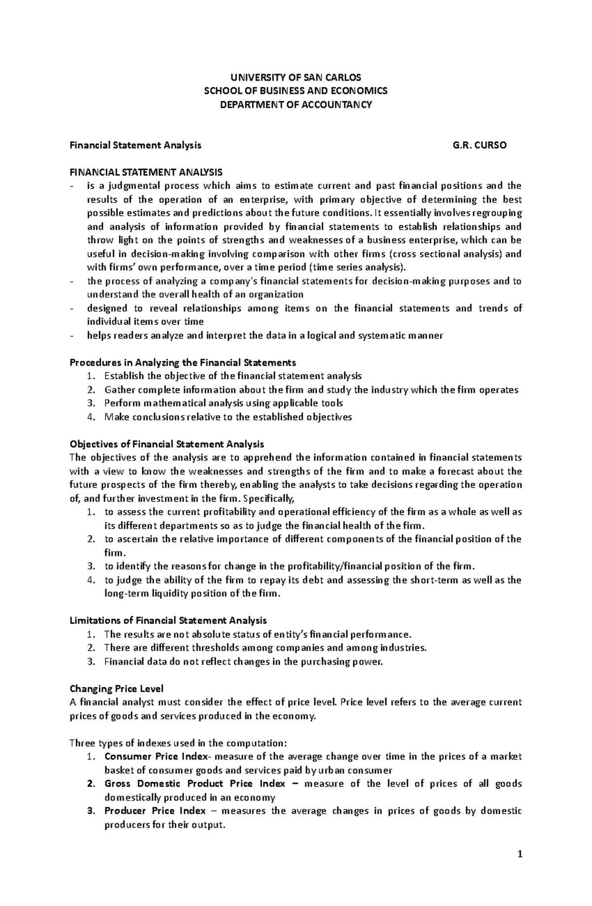 Financial-Statement-Analysis-GRC-Notes - UNIVERSITY OF SAN CARLOS ...