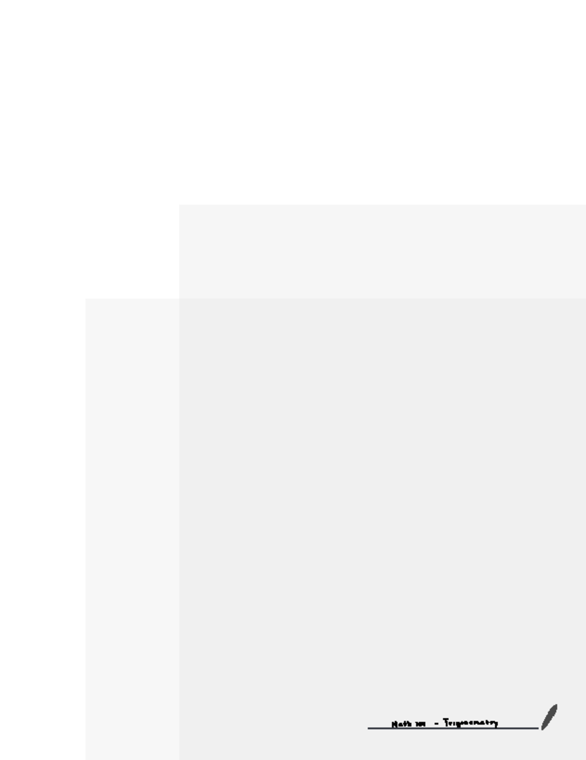 Math 104 - Trigonometry Notes ( ALMOST COMPLETE) - Mathlon ...