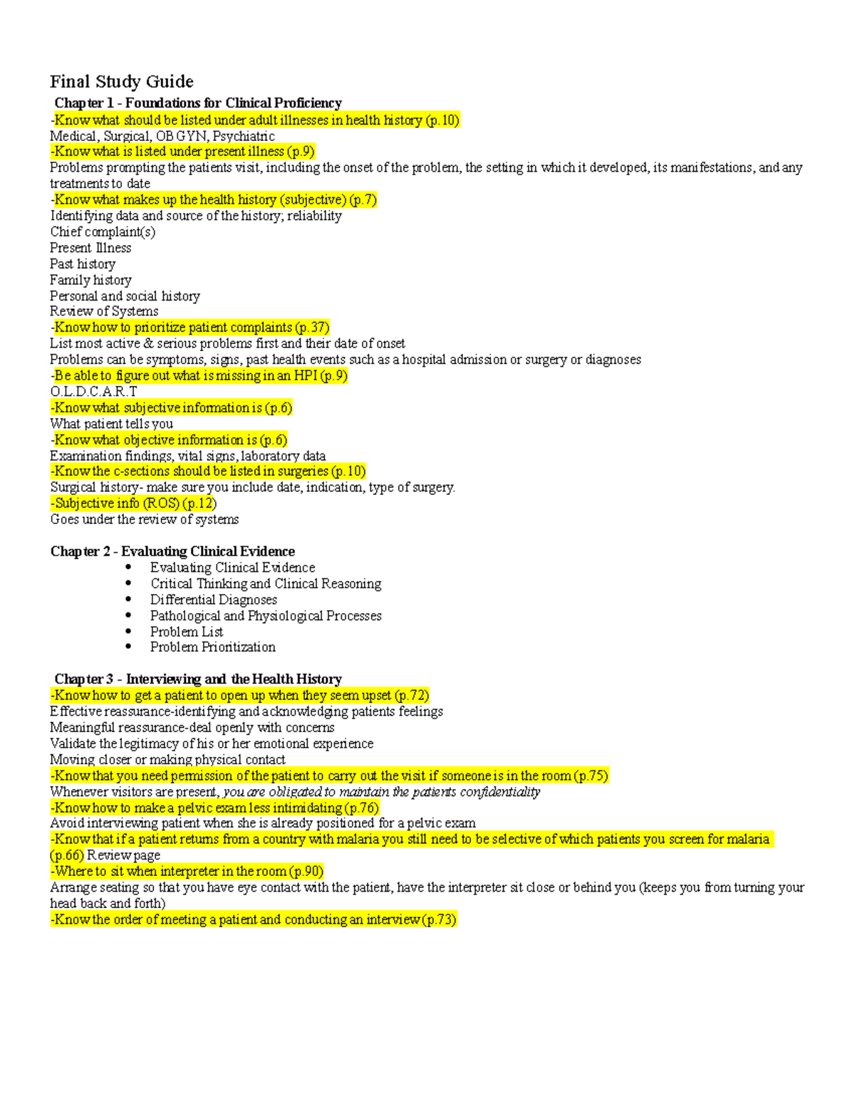 Final Study Guide NR509 - Final Study Guide Chapter 1 - Foundations for ...