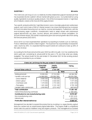 2022 Question Pack Income Taxes - ACCC 372 STUDY UNIT 1: INCOME TAX ...