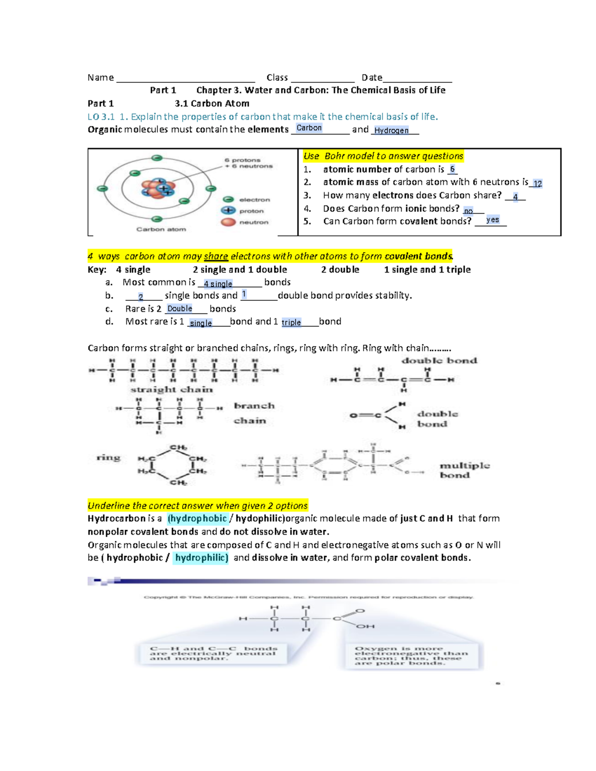Guide 3 part 1 -Bio 1033 -1 - Name __________________________ Class ...