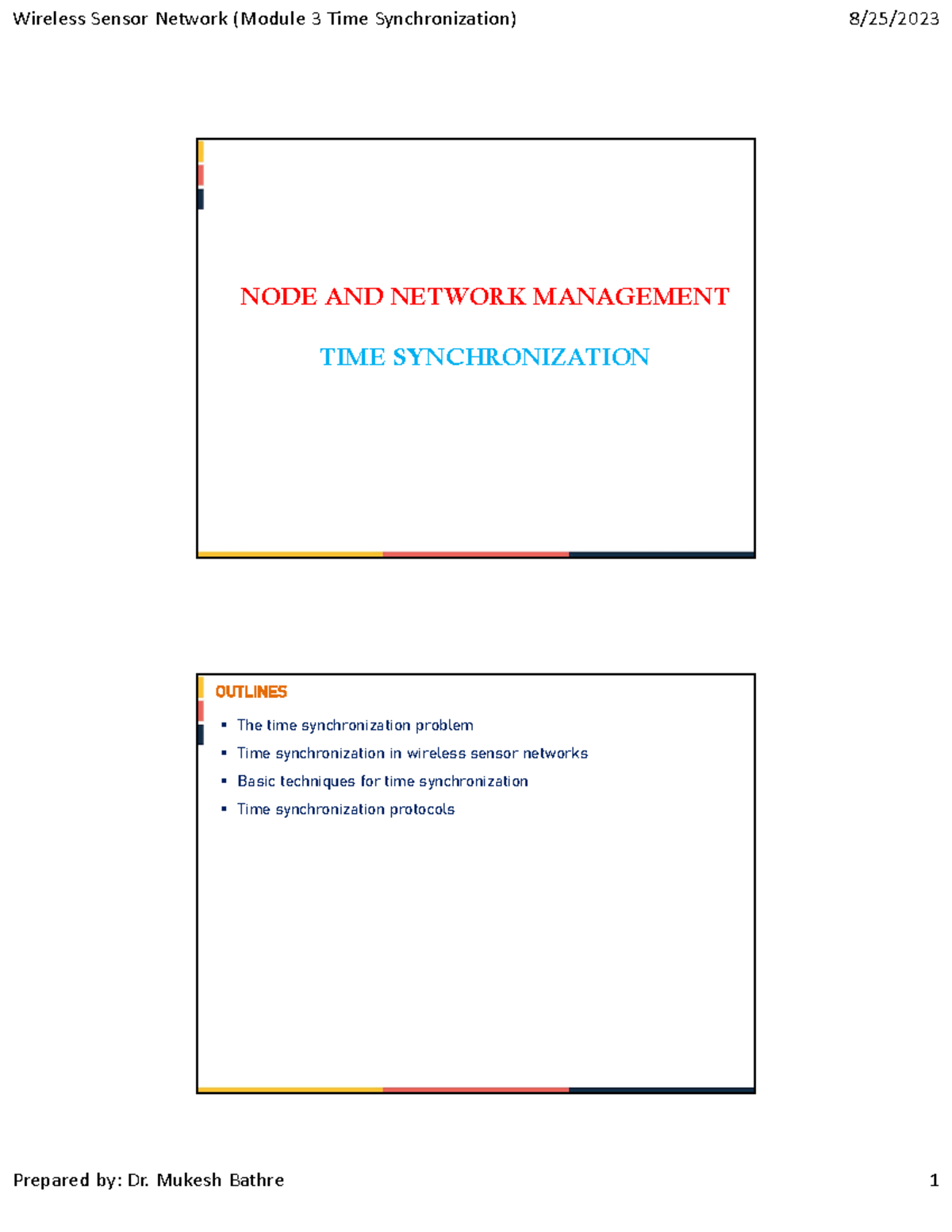 1718Module 3 (Time Synchronization) 6th Semester Computer Science And ...