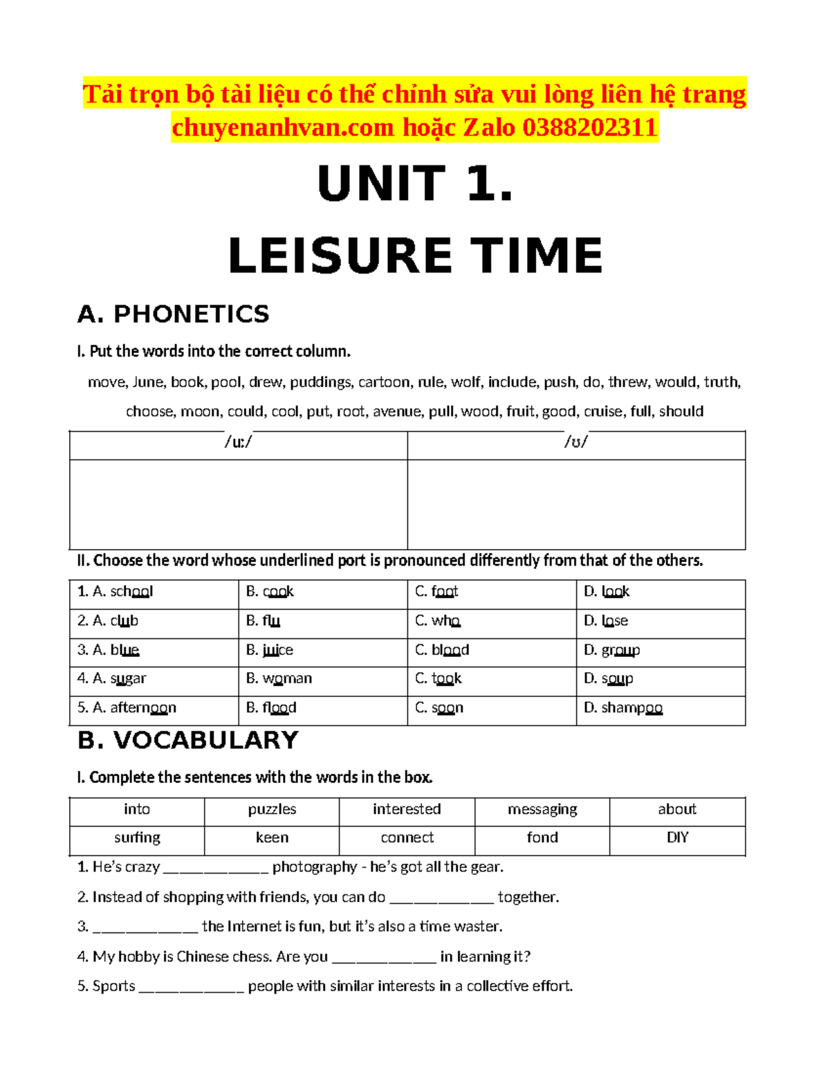 Bài Tập Thực Hành Tiếng Anh 8 Global Success MLH - Có Đáp Án - Tải trọn ...