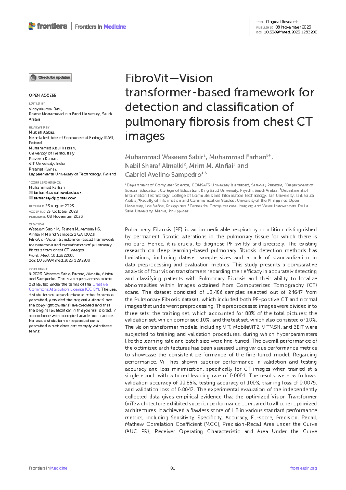 Fmed-10-1282200 - TYPE Original Research PUBLISHED 08 November 2023 DOI ...
