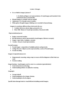 Lecture 9 - Professor Keith intro to cog science - Lecture- 9 Does a mind feel o Could we make a ...