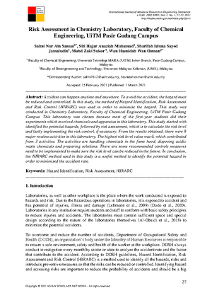 CHM256 Lesson PLAN MAR AUG 2022 - PROGRAM DIPLOMA IN SCIENCE (AS120 ...