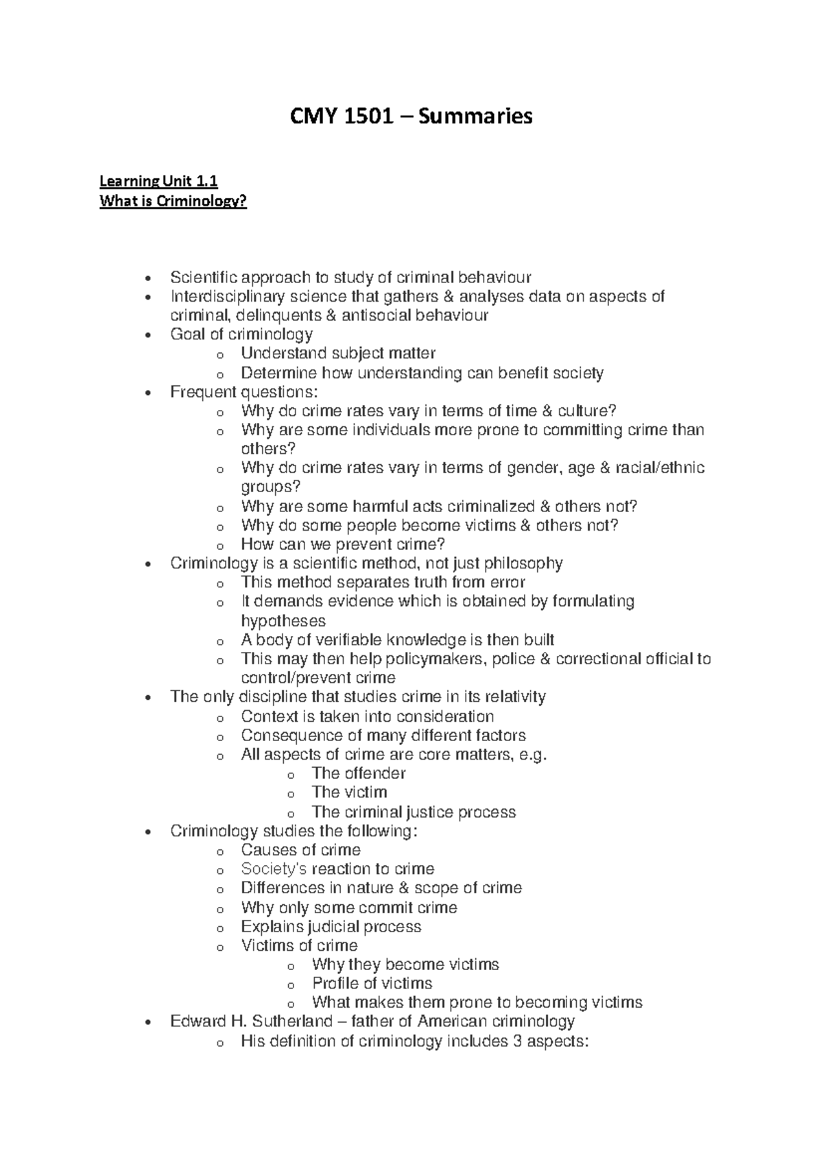 Cmy 1501 Learning Unit 1 Warning Tt Undefined Function 32 Cmy 1501 Summaries Learning